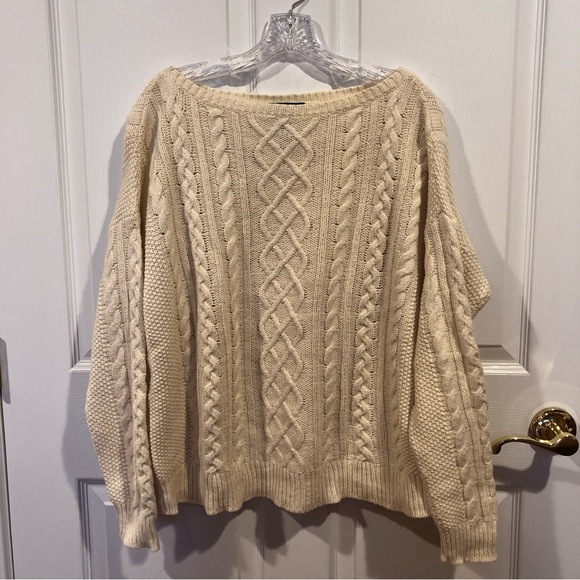 Lauren Ralph Lauren | Sweaters | Ralph Lauren Fisherman Knit Ivory ...
